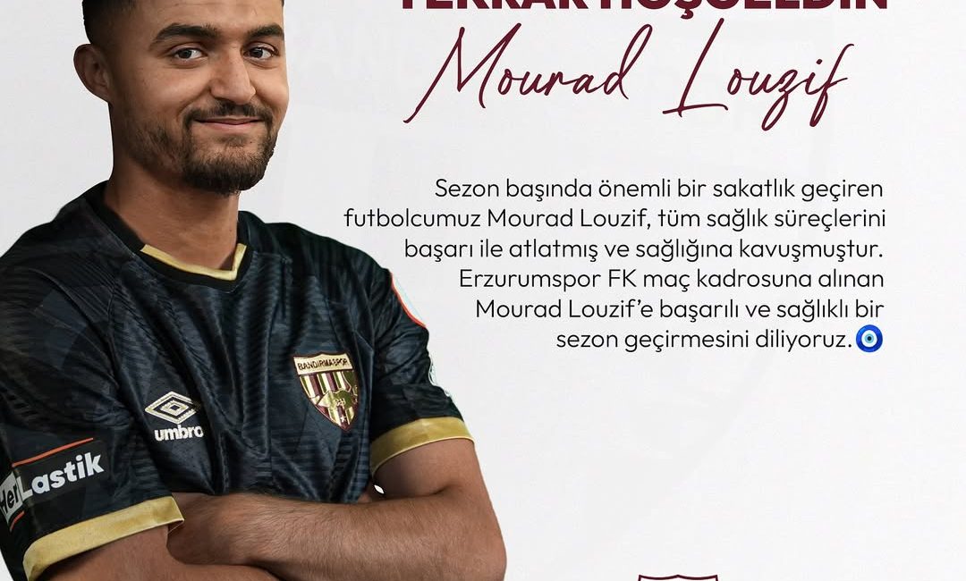Bandırmaspor'da Mourad Louzif Sakatlıktan Döndü | Bandirma.com.tr