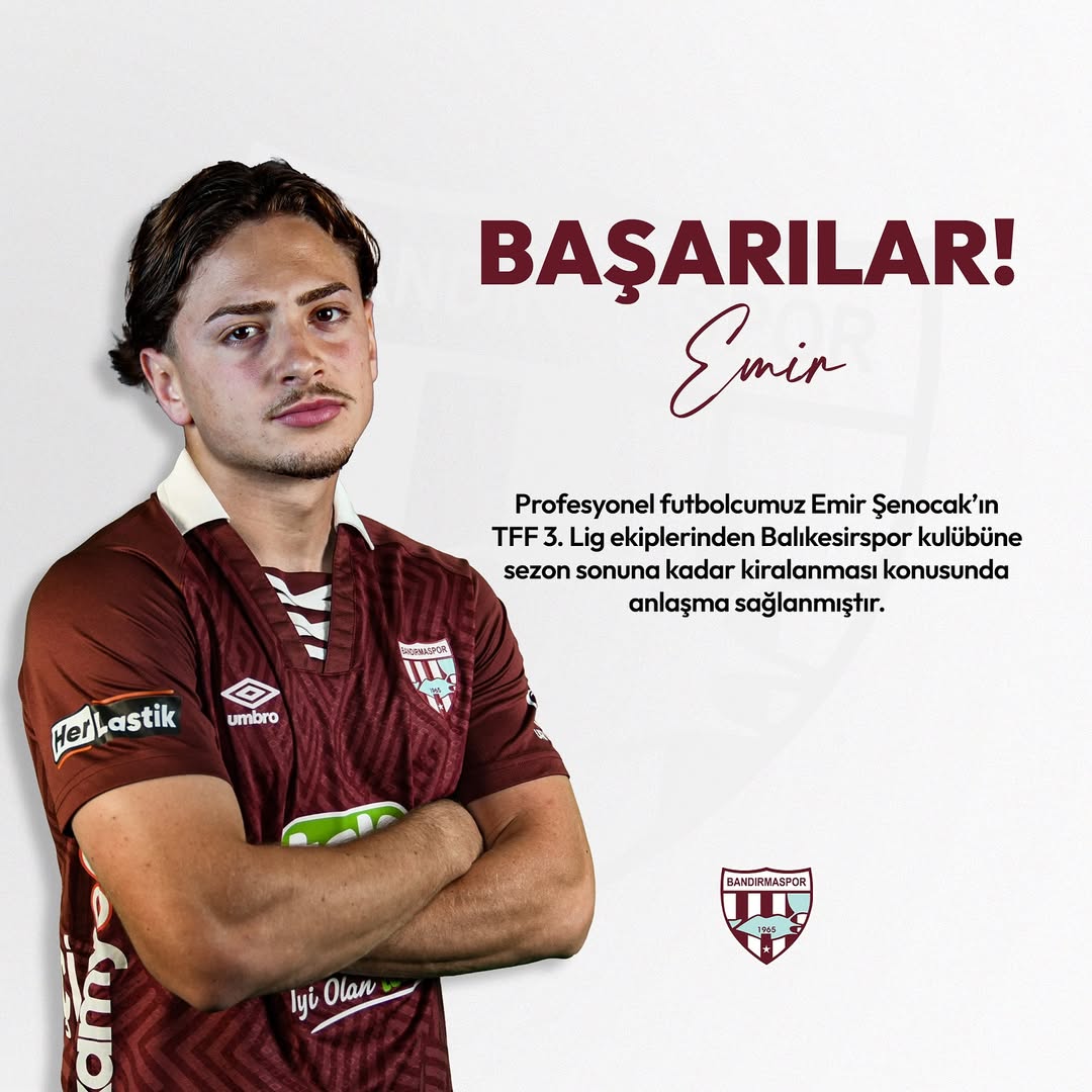 Bandırmaspor'dan Emir Şenocak Balıkesirspor'a Kiralandı | Bandirma.com.tr
